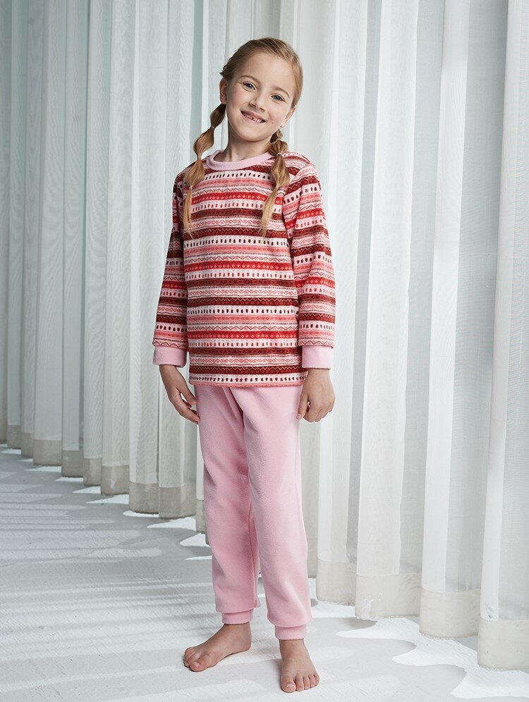 Girl's Plush Grid Long Sleeved Winter Sleepwear Set – SCHIESSER HK